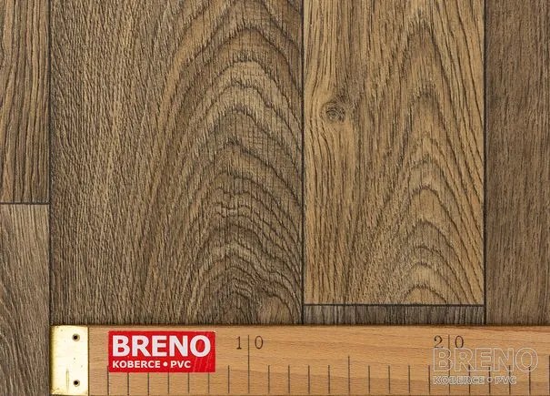Breno PVC CARBONTEX Granero 546 – tmavé dřevo, šíře 300 cm