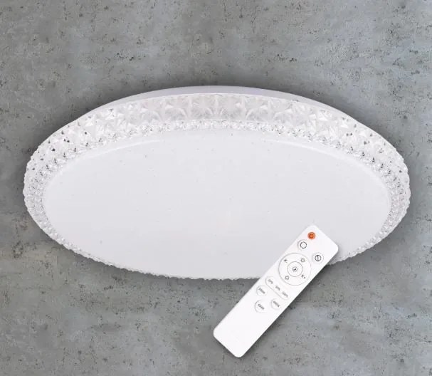 PLX Přisazené stropní LED osvětlení s hvězdnou oblohou INGRID, 24W, teplá-studená bílá, 40cm, kulaté 310750