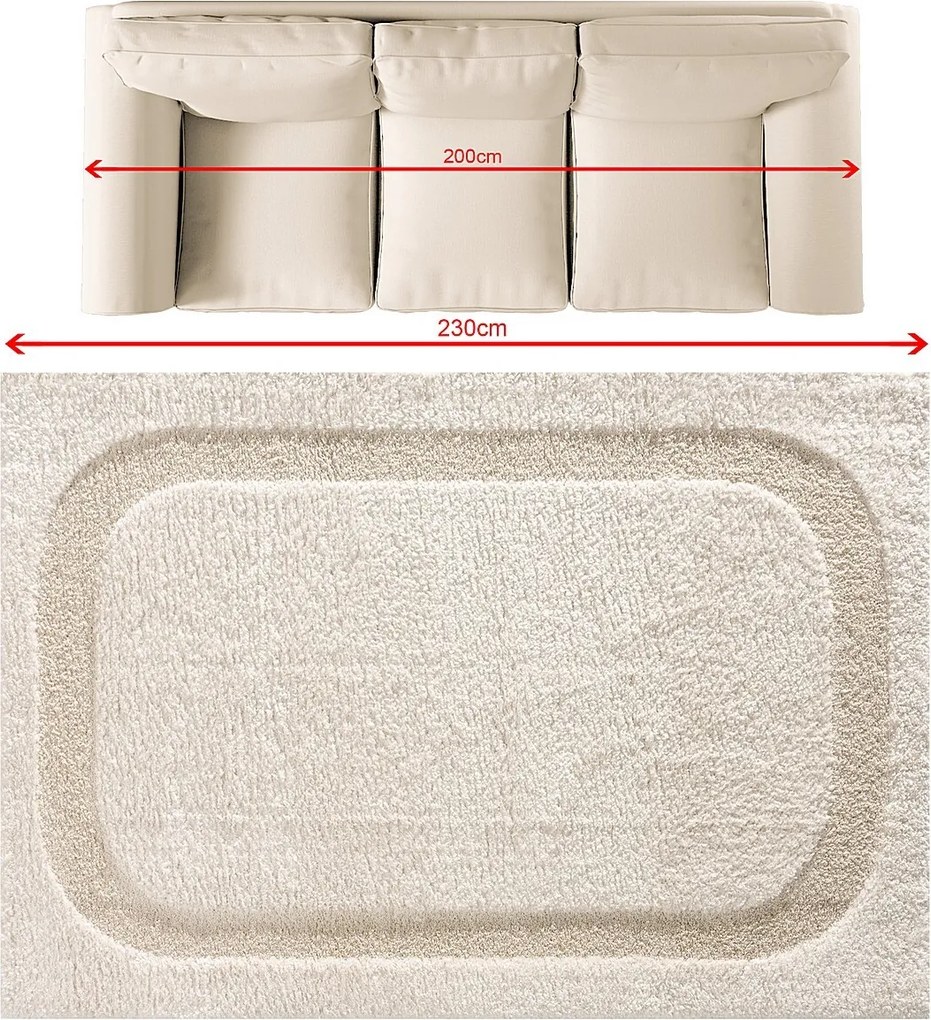 Koberec Halo cream 160x230 cm