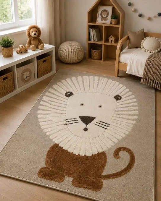 Koberec SKANDI KIDS A1095A béžový / oranžový