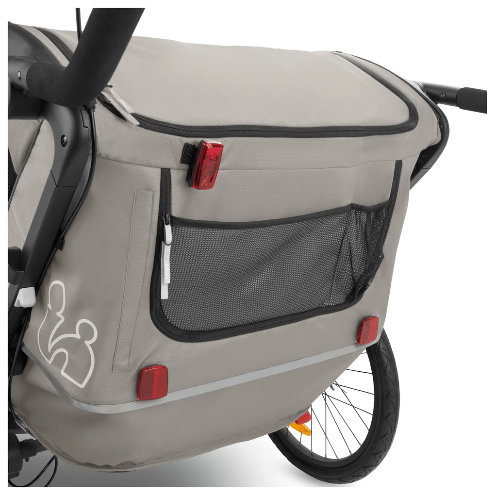 Hauck Bike N Walk Duo cyklovozík 3v1 light grey
