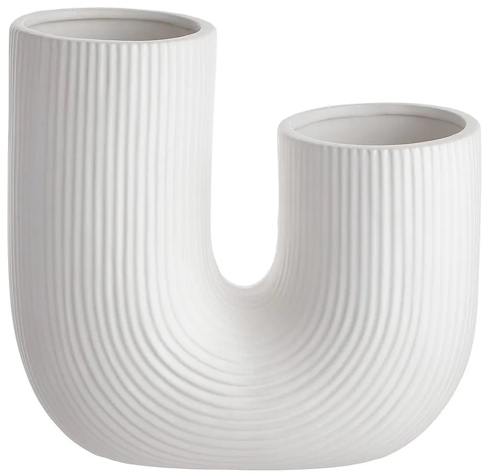 TUBE Váza rýhovaná 23 cm