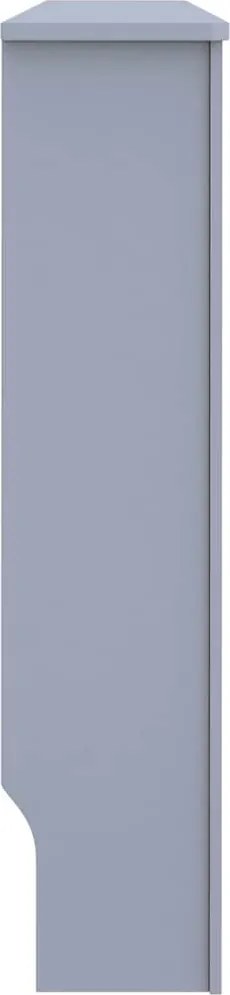 Kryt radiátoru 2 ks Šedá 152 x 19 x 81,5 cm Kompozitní dřevo 3403231