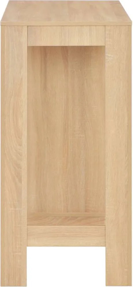 Barový stůl s regálem dub 110 x 50 x 103 cm 280213