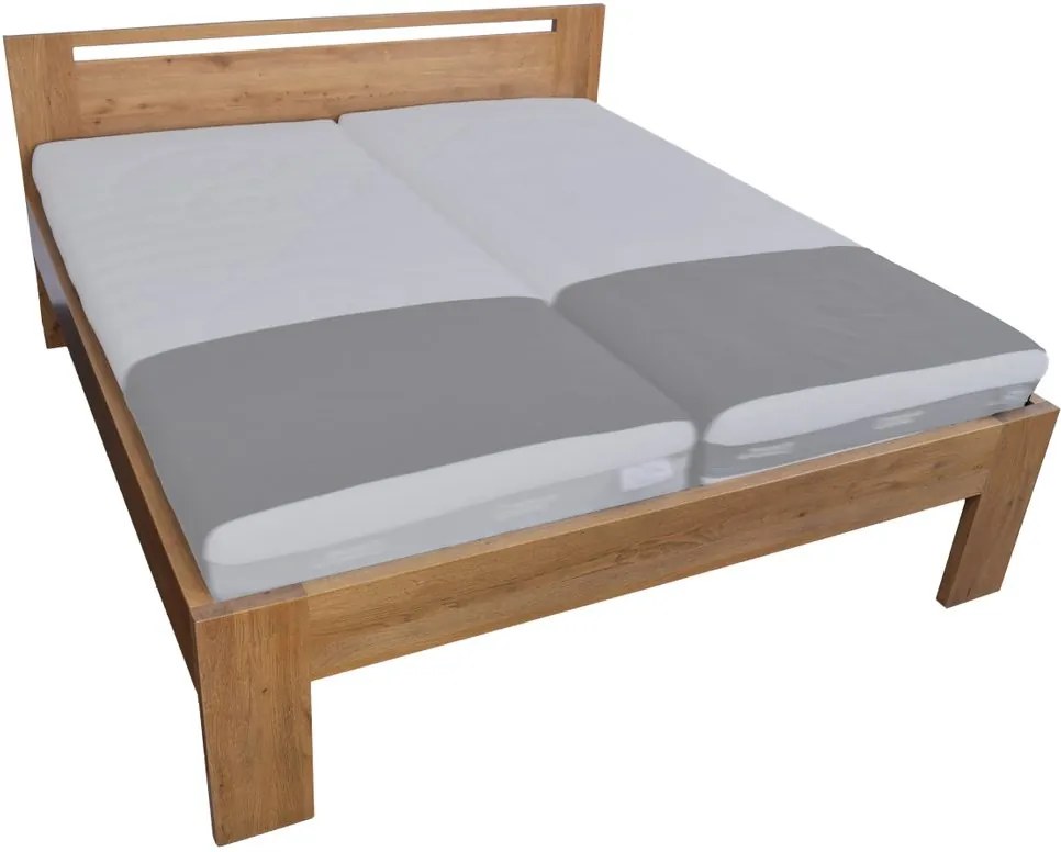 Oak´s Dubová masivní postel Corso - 180x200 cm