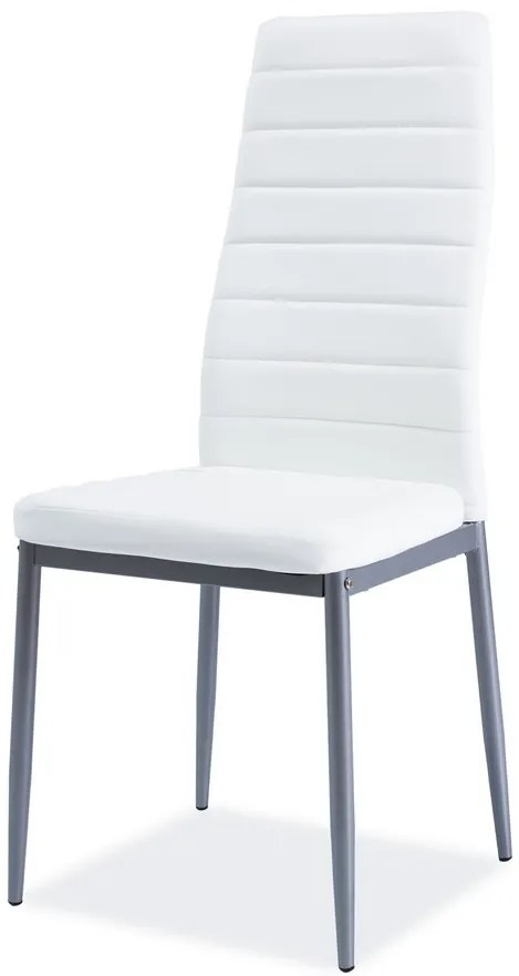 Casarredo Jídelní čalouněná židle H-261 Bis bílá/alu