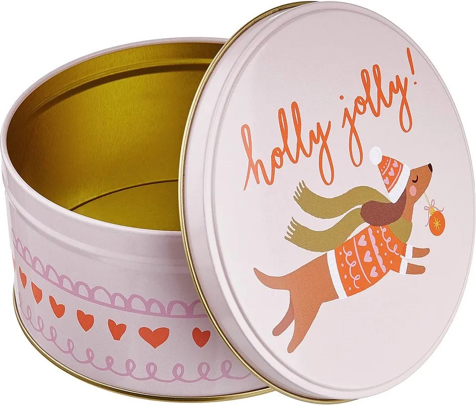 COOKIE JAR Dóza kulatá jezevčík 13,5 cm