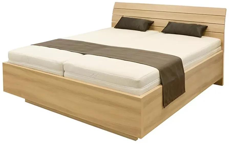 Ahorn Dřevěná postel Salina basic 190x100 Dub bílý