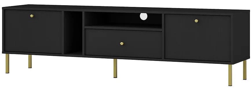 TV Stolek Tokyo 2 2K 1S černý grafit 313