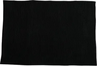 MSV CHENILLE koupelnová předložka 60 x 90 cm černá / mikrovlákno / pro