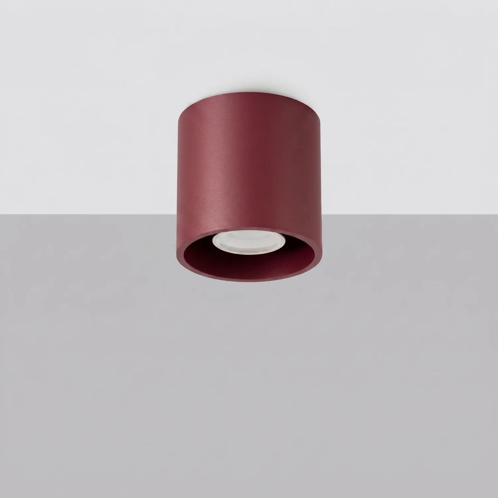 Sollux Lighting Stropní svítidlo ORBIS 1 bordó