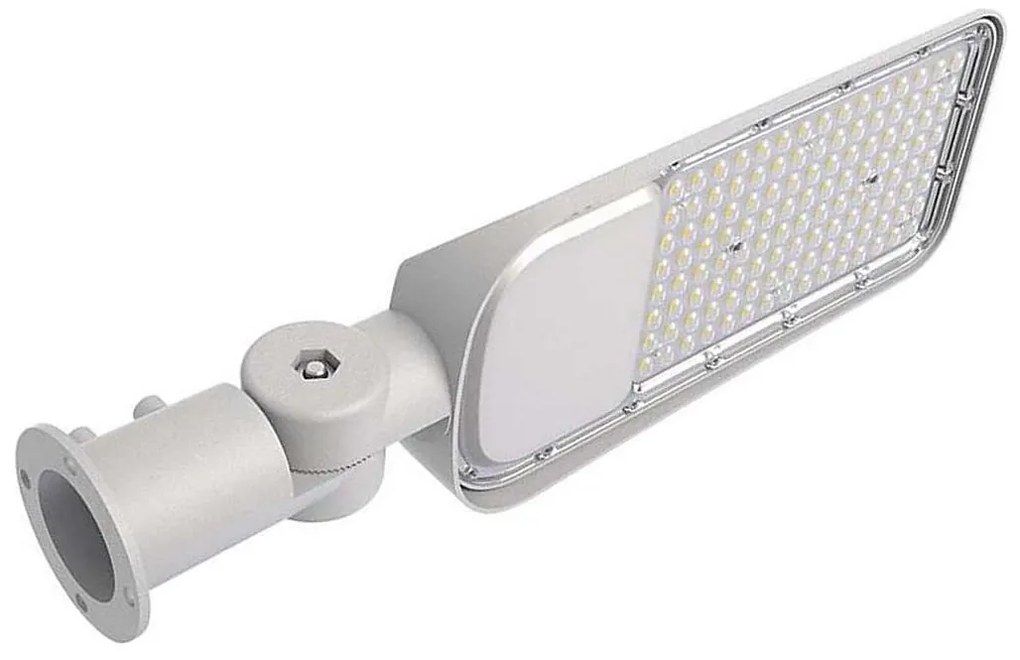 LED Pouliční lampa se senzorem soumraku LED/100W/230V 4000K IP65 šedá