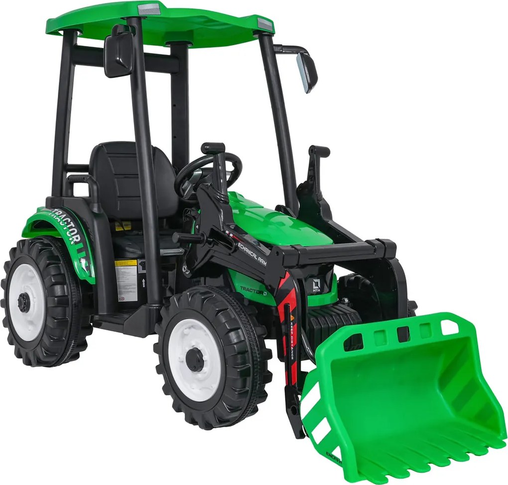 Ramiz MEGA traktor D68 s přívěsem zelený