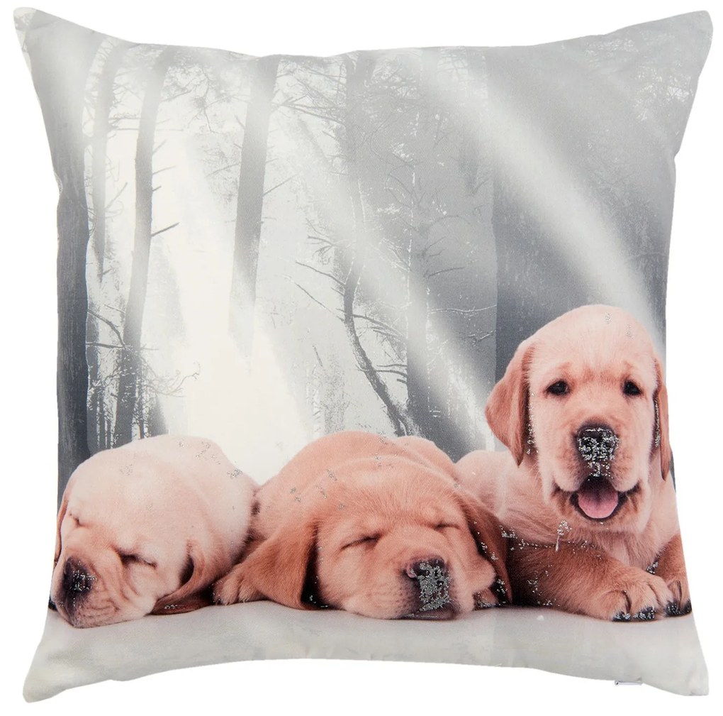 Polštář s výplní REAL ANIMALS psi - 40*40cm