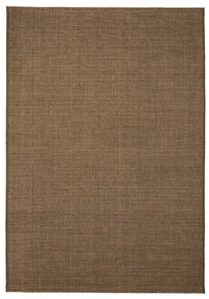 133071 vidaXL Venkovní/vnitřní kusový koberec, sisal vzhled 180x280cm hnědý