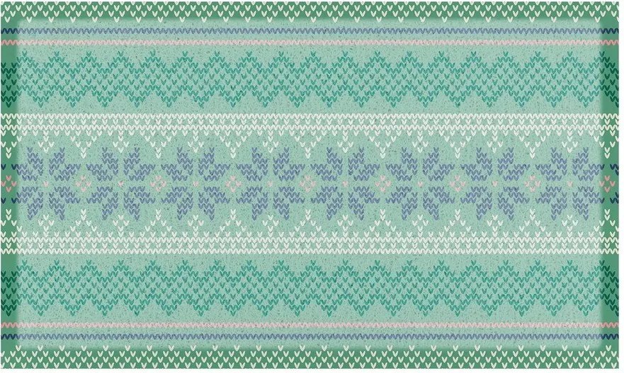 Rohožka z recyklovaného plastu 40x70 cm Fair Isle – Artsy Doormats