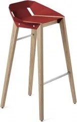 Barová židle Tabanda DIAGO, 75 cm, dubová podnož (RAL3000)