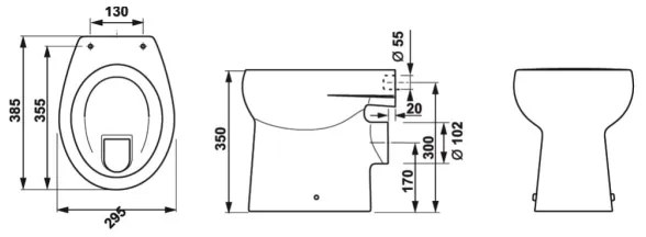JIKA H8220360000001 - Dětská WC mísa BABY keramika/bílá