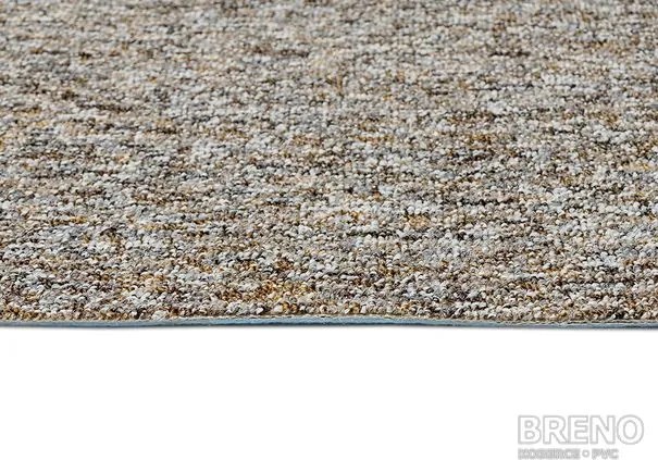 Breno Metrážový koberec SAVANNAH 44 tmavě hnědý, šíře 200 cm, Hnědá/Vícebarevné