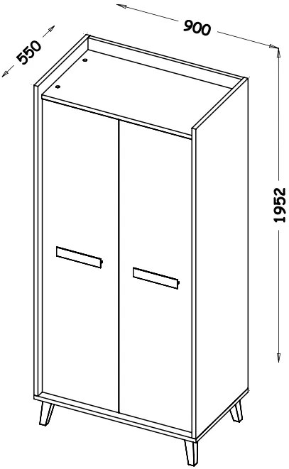 Studentský pokoj WINSOR 1, bílá/olše