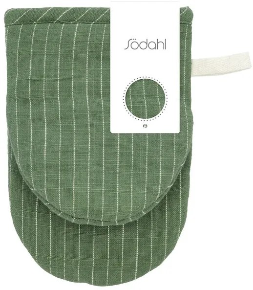Södahl Mini kuchyňská chňapka 14x21 Line Green