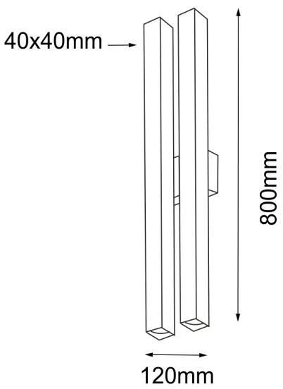 Shilo 4706 - Nástěnné svítidlo DOHA 4xGU10/15W/230V černá