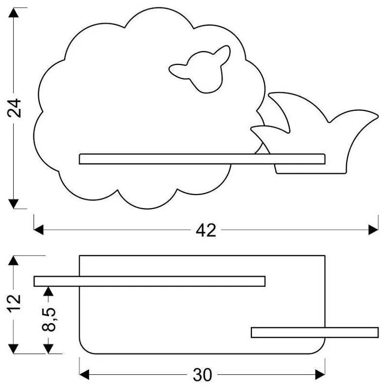 Dětská lampička SHEEP LED Candellux
