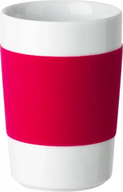 Kahla - Velký pohár s magenta pásem Kahla touch! 350 ml (K100103)