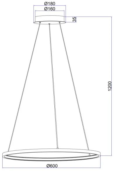 Globo 67192-29B - LED Lustr na lanku RALPH LED/29W/230V