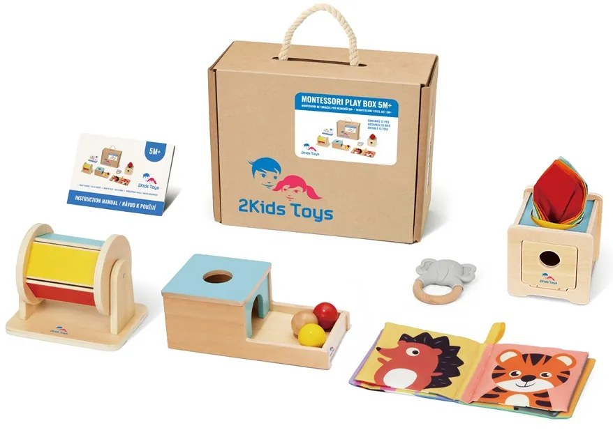 2Kids Toys Montessori set hraček pro nejmenší 5m+