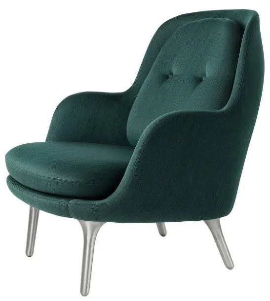 Fritz Hansen Křeslo Fri JH4, dark green