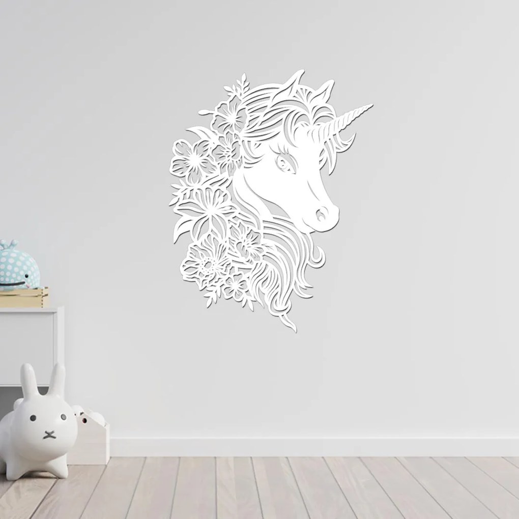 dřevo života Dřevěná dekorace UNICORN Barevný vzor: Šedá, Rozměry (cm): 20x26