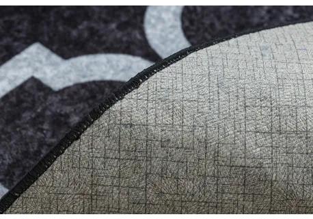 Dywany Luszczow Dětský kusový koberec MIRO 51639.806 pratelný  Trellis laťková mříž protiskluz, černý Rozměr koberce: 120 x 170 cm