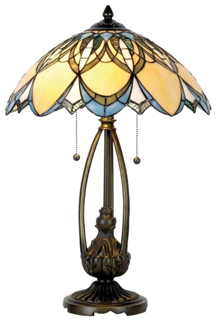 Stolní lampa Poseidon v Tiffany stylu