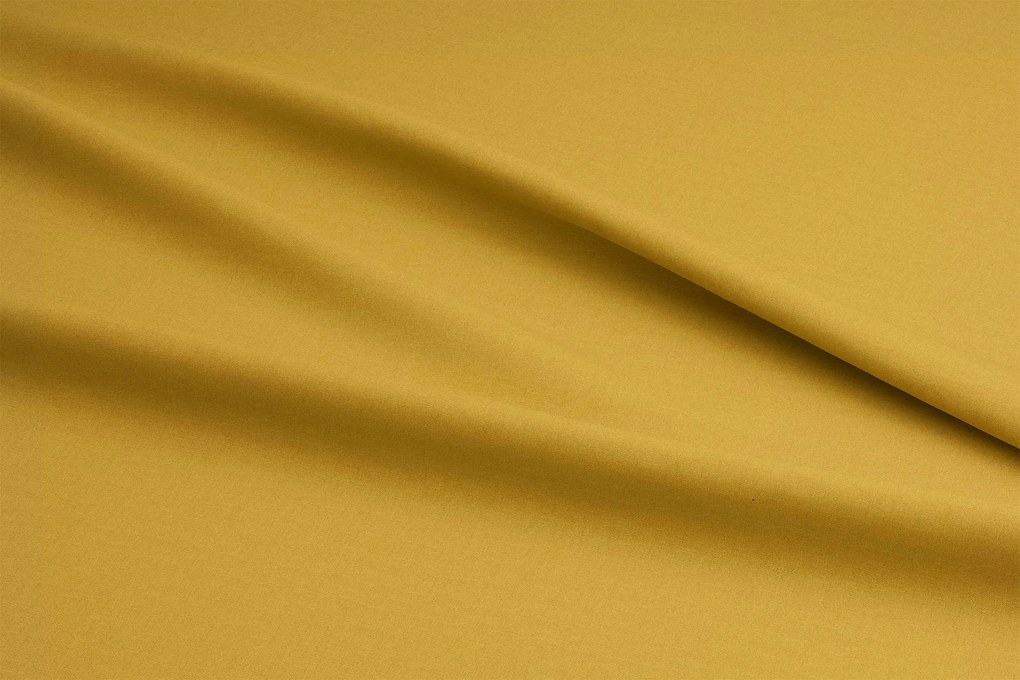 Perkálové bavlněné francouzské povlečení Jednobarevné - medově žluté Velikost: 220 x 200 + 2 x 70 x 90