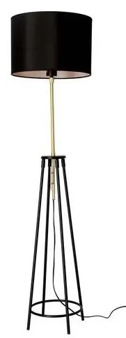 Candellux Stojací lampa TEGOLA 1xE27/60W/230V černá/zlatá 51-00071