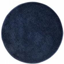 Vopi Kusový koberec Eton Lux tmavě modrý kruh Kruh 67 cm