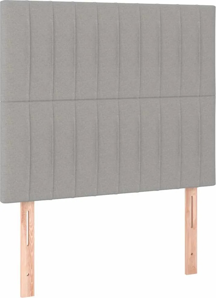 Box spring postel s matrací světle šedá 120x190 cm textil 3270418
