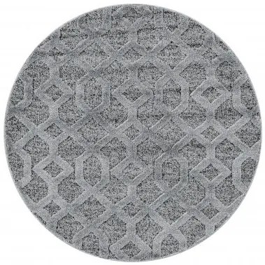 Ayyildiz, Kusový koberec Pisa 4702 Grey kruh, 120x120 (průměr) kruh, šedá, ložnice