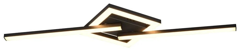Černé LED stropní svítidlo 16x54 cm Viale – Reality