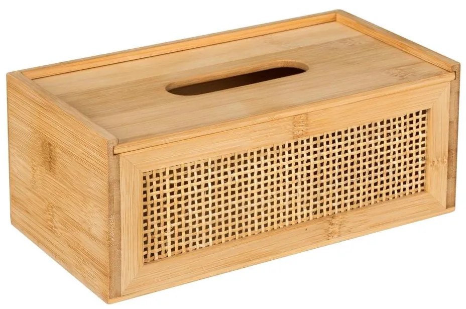 WENKO 25607100 - Box na kapesníky ALLEGRE 25x13 cm hnědá
