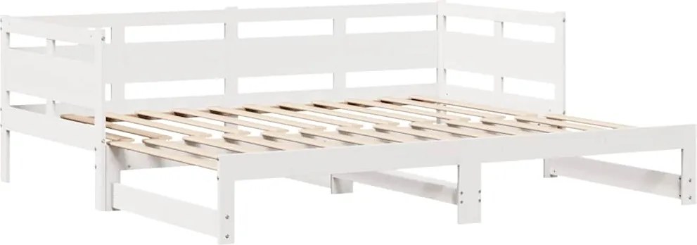 Válenda s přistýlkou a zásuvkami bez matrace bílá 90x200 cm 3302232