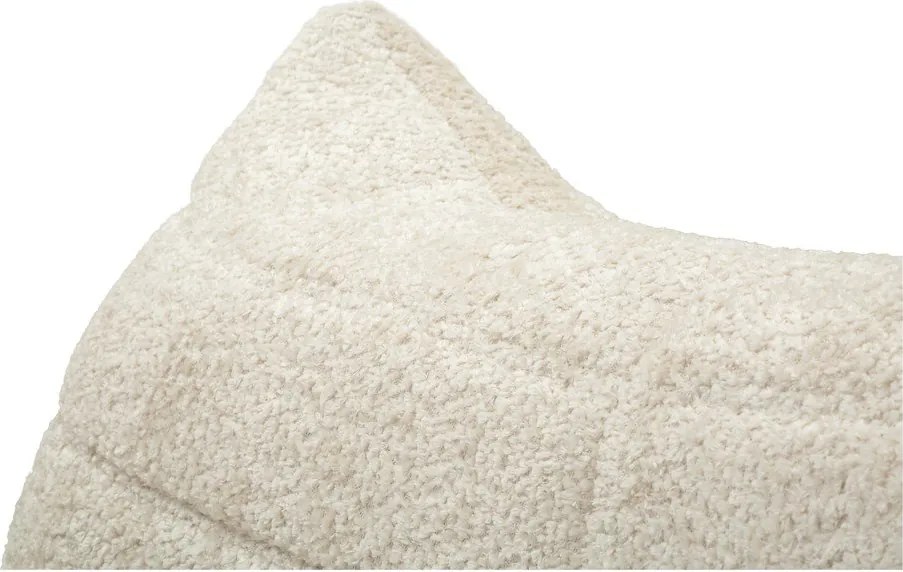 Bílý sedací vak z textilie bouclé Mask – Mauro Ferretti