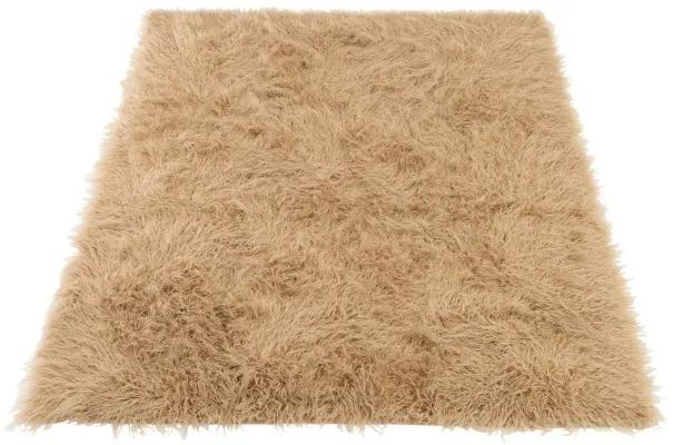 Béžová chlupatá předložka/koberec Long Hair - 150*180cm