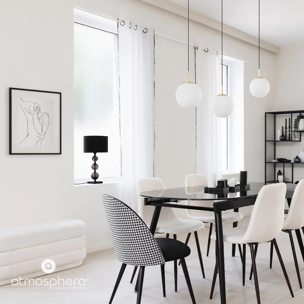 Stolní lampa ALMA, výška 52 cm, černá