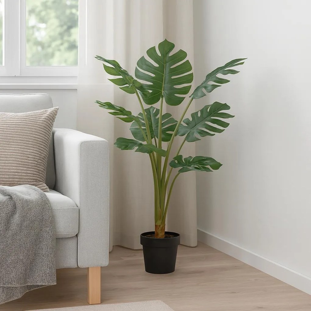 Umělá rostlina, monstera, 110 cm