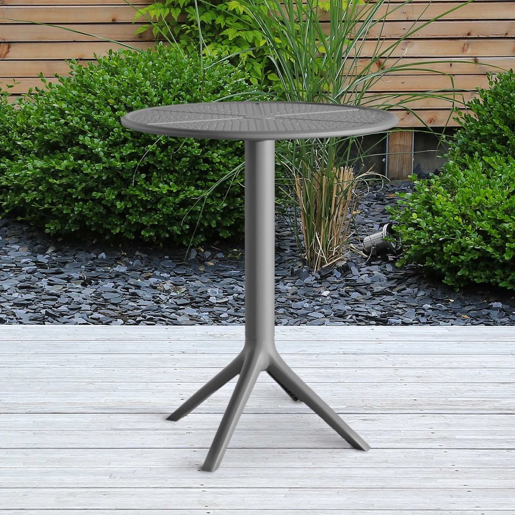 Kulatý stůl Lacota 60 cm - antracitová