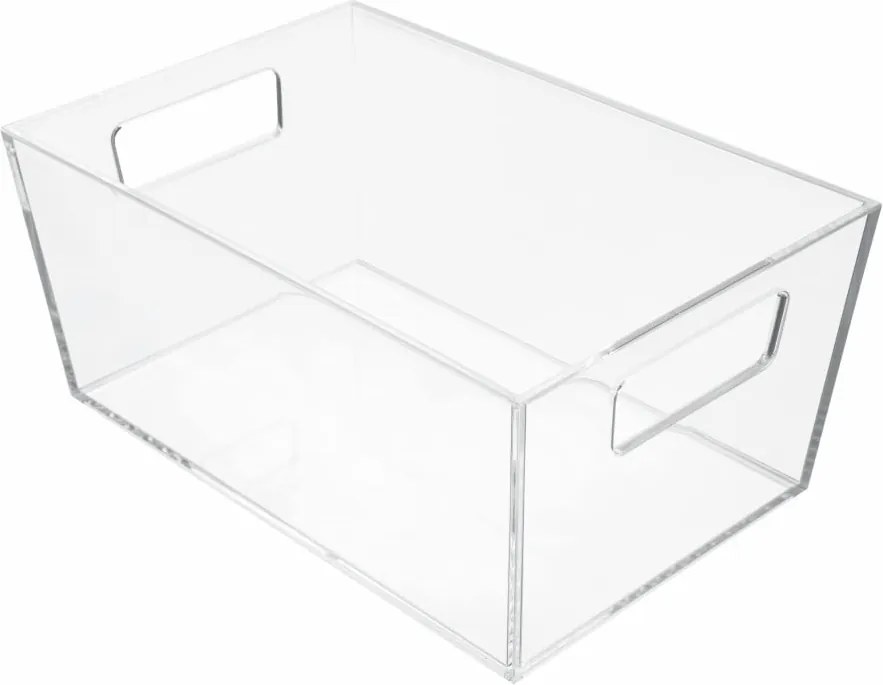 Úložný průhledný box iDesign Clarity, 22,8 x 15,2 cm