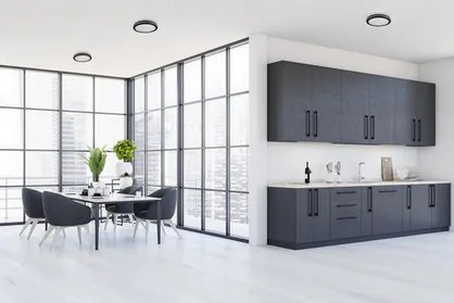 LED svítidlo Kanlux BENO ECO 40W CCT O B černé 40W 3000K/4000K/6500K IP65 38387