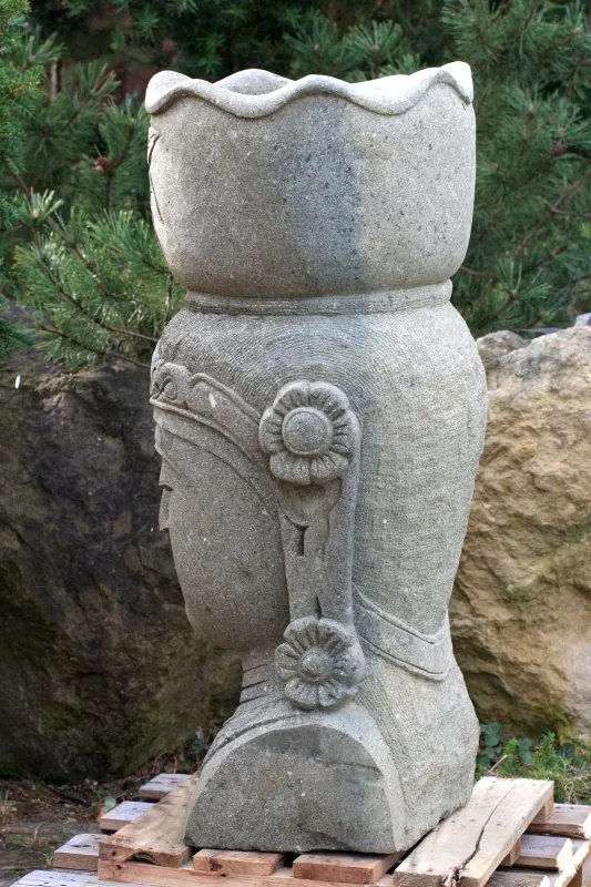 Květináč - hlava Buddha 100 cm